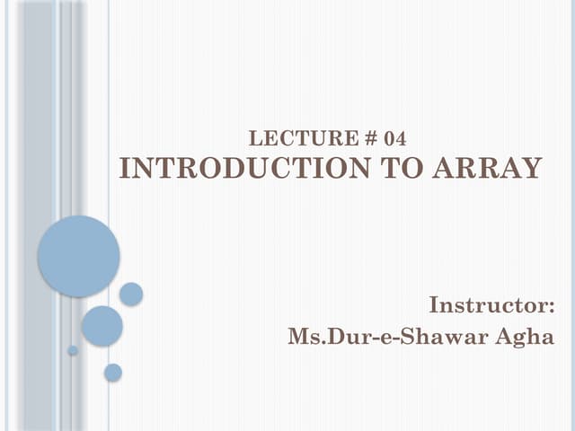 Data structures (Array 1 dimensional).pptx Data structures (Array 1 dimensional).pptx