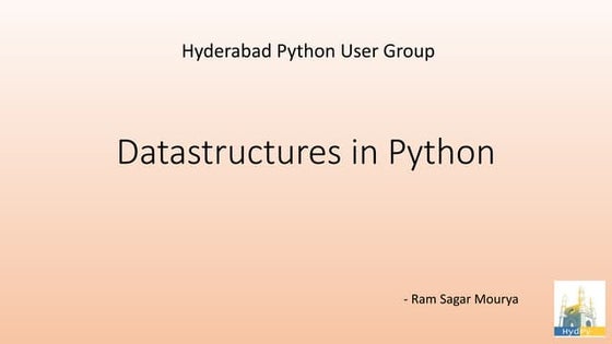 Python Data Structures And Algorithmspptx