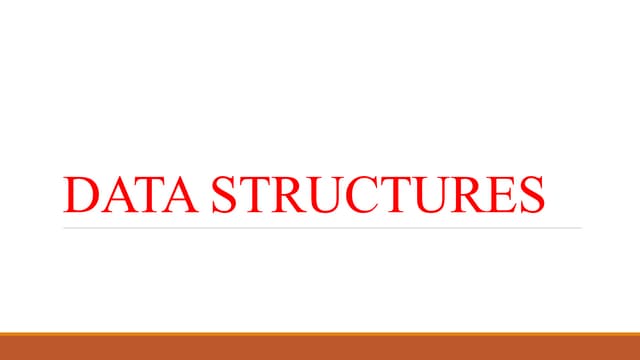Data Structures: Classification of Data Structures | PPTX