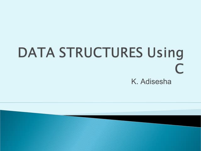 Data Structures Using C Ppt