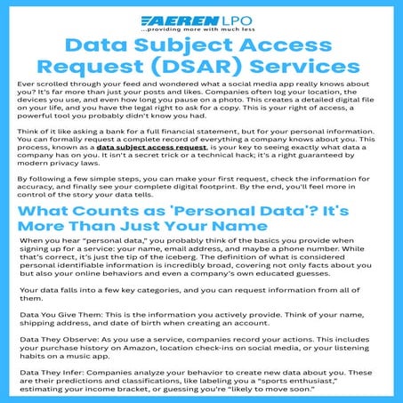 Data Subject Access Request (DSAR) Services.pdf