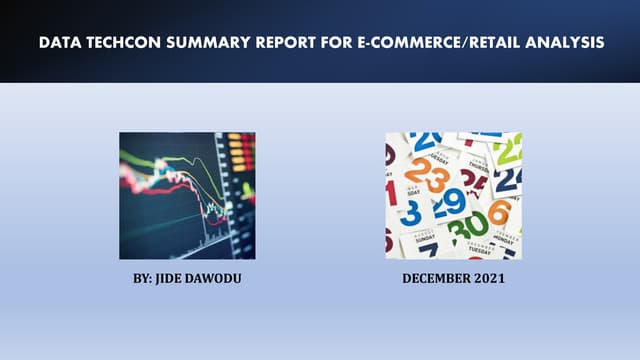 Retail Sales Analytic on Superstore Dataset | PPTX