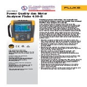 Data Teknis Fluke 438-II Power Quality