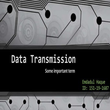 Data transmission digital and analoge | PPT
