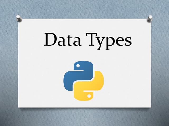 Python-03| Data types | PDF Python-03| Data types | PDF