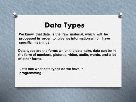 Constant, variables, data types | PPT Constant, variables, data types | PPT