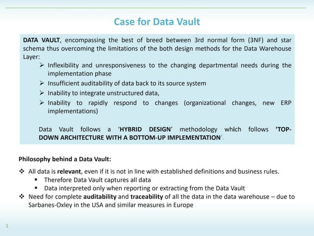 Data Vault Modelingpptx Databases Computer Software And Applications