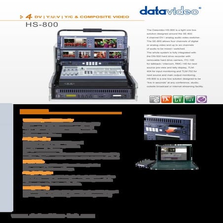 Datavideo HS-800 | PDF