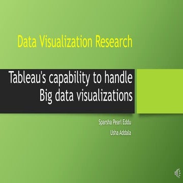 Data visualisationresearch | PPT