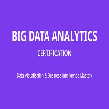 Data Visualization & Business Intelligence Mastery | PPTX