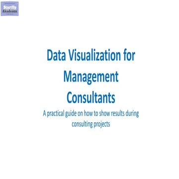 Data Visualization for Management Consultants & Analyst | PDF ...