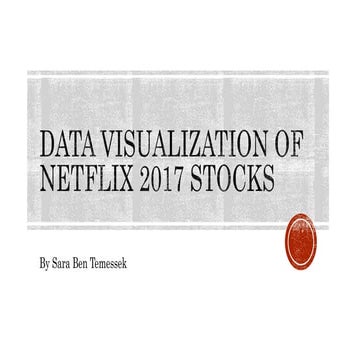 Data visualization of Netflix Stocks | PPT
