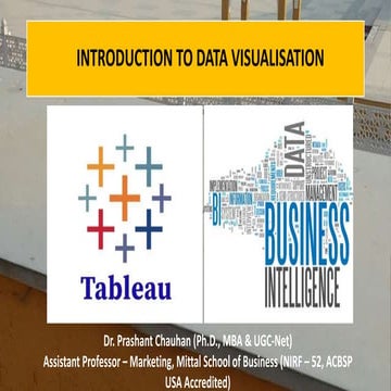 Data visualization with tableau | PPTX | Technology & Computing