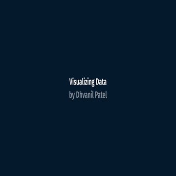 Visualizing Data - an introduction. | PPT