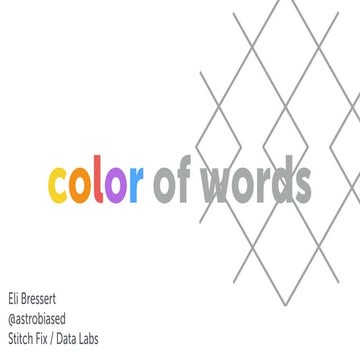 Color of words | PPT