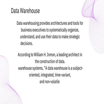 Data Warehouse data tools and acccess of | PPT