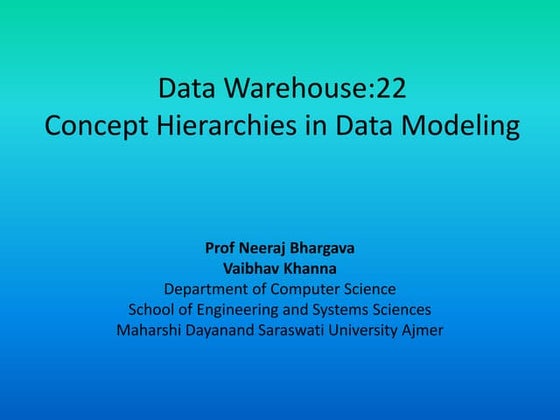 Data warehouse 18 logical dimensional model for data warehouse | PPT