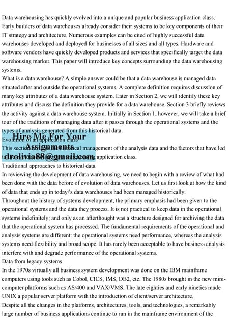 Data warehouse and Decision support system | PPTX | Databases ...