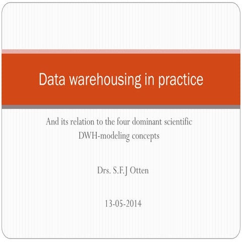 BI - Data warehousing in practice | PDF