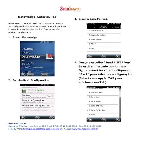 Datawedge enter ou tab | PDF