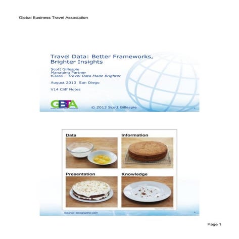 Corporate Travel Data Workshop - Key Concepts and Applications | PDF