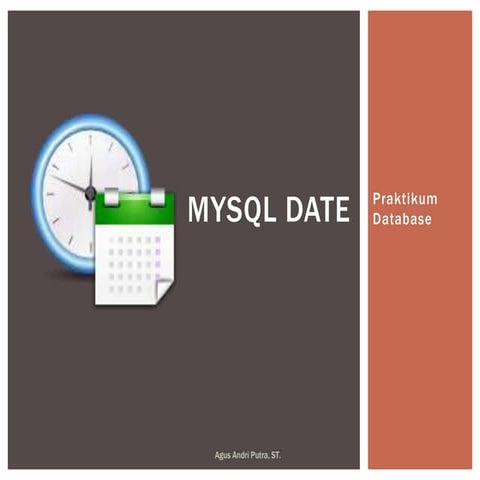 Date on MySql | PPTX