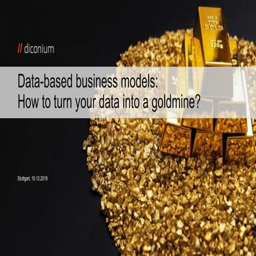 Data-based business models: How to turn your data into a goldmine? | PPT