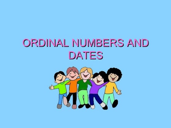 Ordinal numbers | ODP