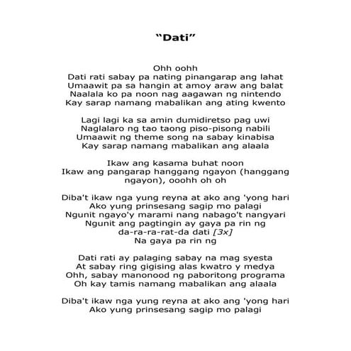 Dati | DOCX