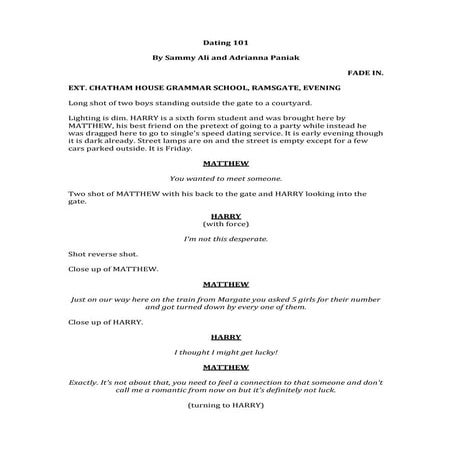 Dating 101 script | PDF