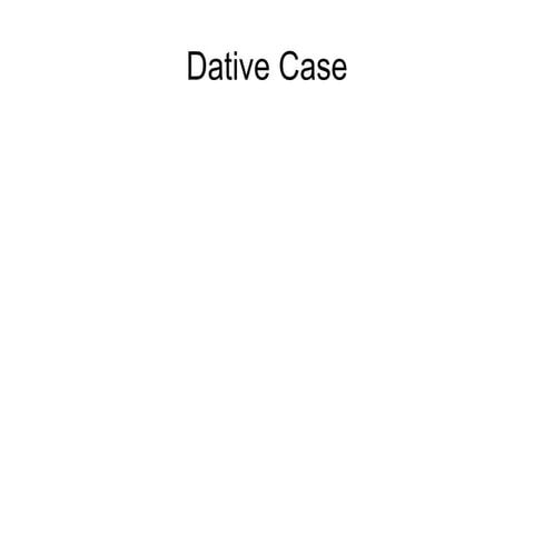 Dative | ODP
