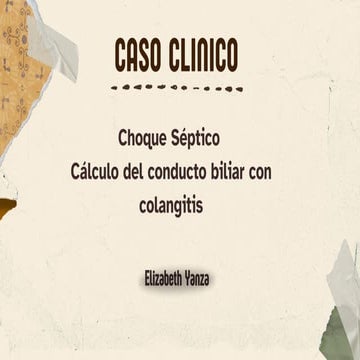 SHOCK SEPSIS Y DATOS CLINICOS PARA UN PACIENTE COMPLICADO | PDF