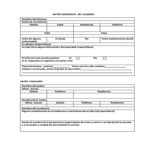 Datos generales del alumno | DOCX