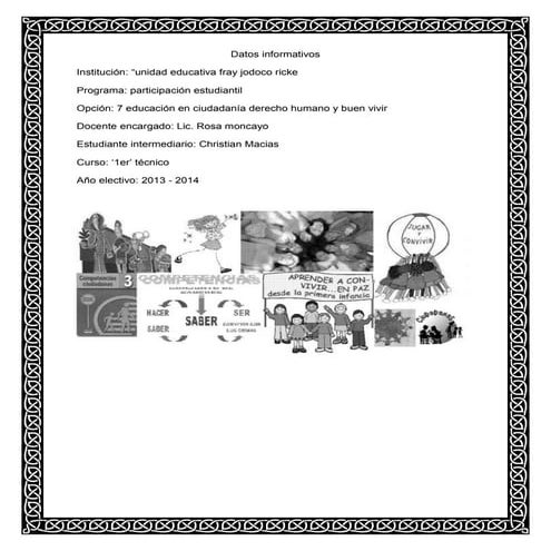 Datos informativos | DOCX