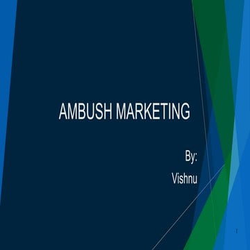 Ambush marketing | PPT