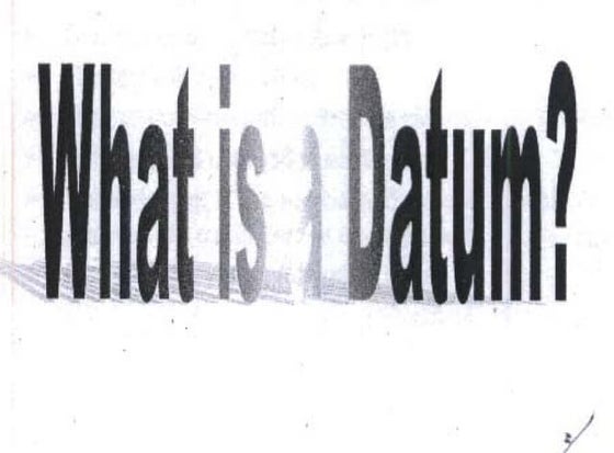 Differentiation between Global and Local Datum from Different aspect | PDF