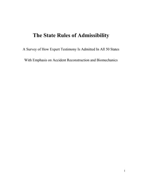 Frye and Daubert standard | PPTX