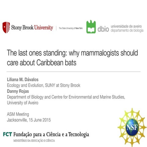 The last ones standing: why mammalogists should care about Caribbean ...