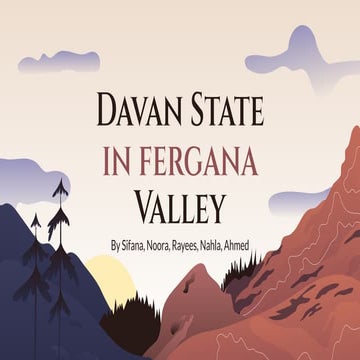 Davan State in Fergana Valley - History of Kyrgyz | PDF