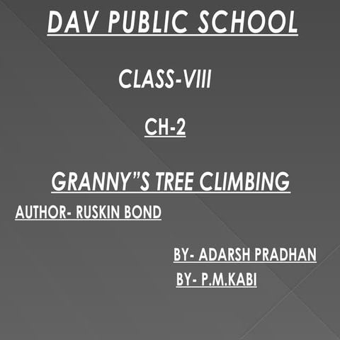 DAV CLASS 8 CH 2 GRANNY.pptxgbuoilbiolvb | PPT