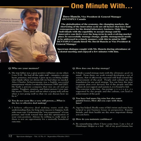 Dave hancin interview | PDF