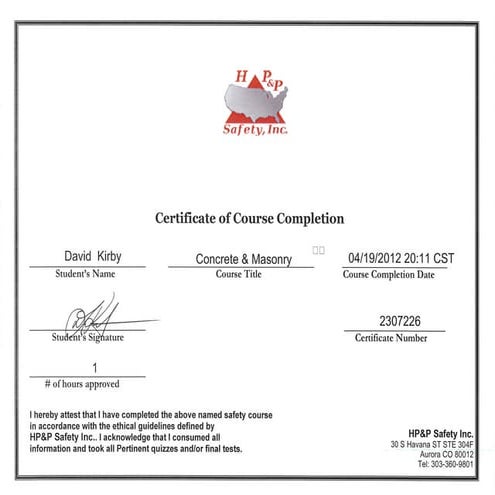 Safety certificates | PDF