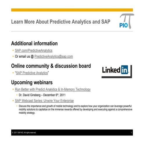 Davenport Webinar Predictive Analytics | PPT