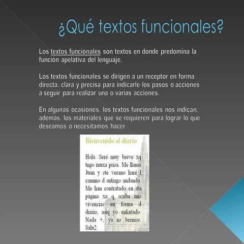 Textos funcionales¨ | PPTX