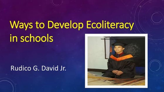 Ecological literacy | PPTX
