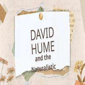 The presentarion of the life and works of David Humepptx | PPT | Free Download