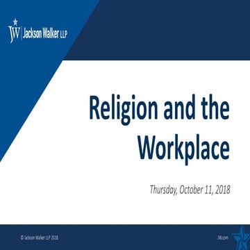 Religious Accommodation and Discrimination - Religion and the Workplace ...