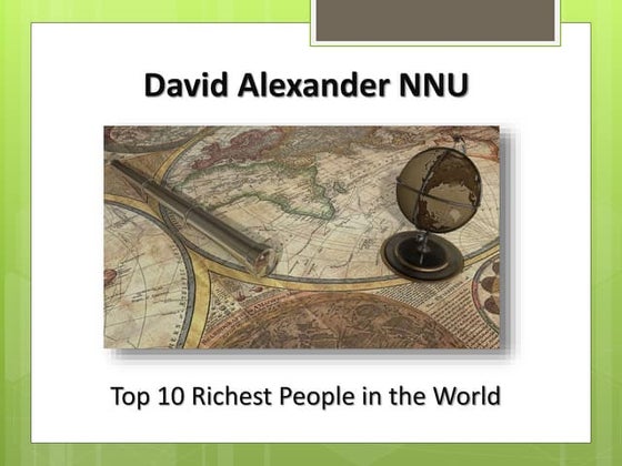 David Alexander NNU : Top 5 Popular Universities of Europe | PPT