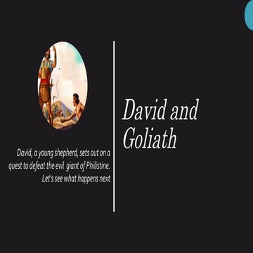 David And Goliath Powerpoint Slides