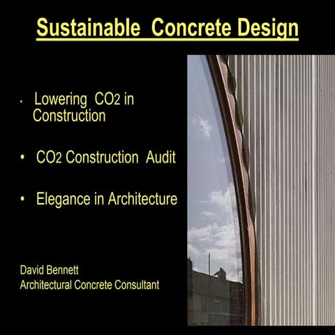 Sustainable Concrete Design And Construction Pdf